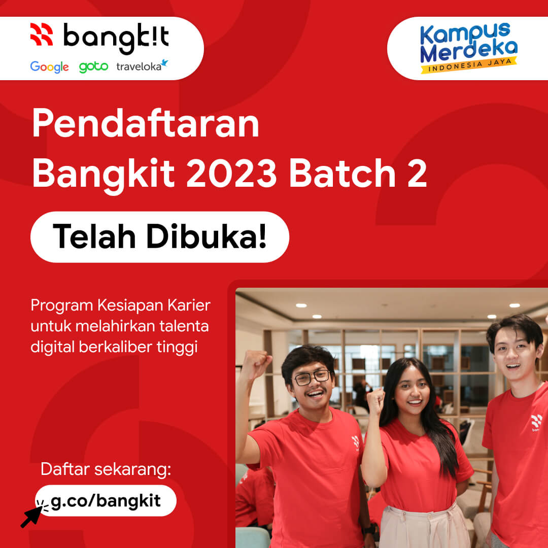 Beasiswa Pelatihan Siap Karier Bangkit 2023 Batch 2 dari Google. GRATIS. Daftar Sekarang ...